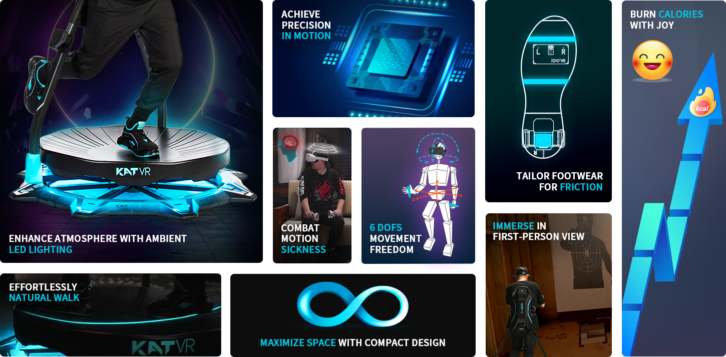 KAT Walk C 2 - Second-Generation Personal VR Treadmill – KATVR