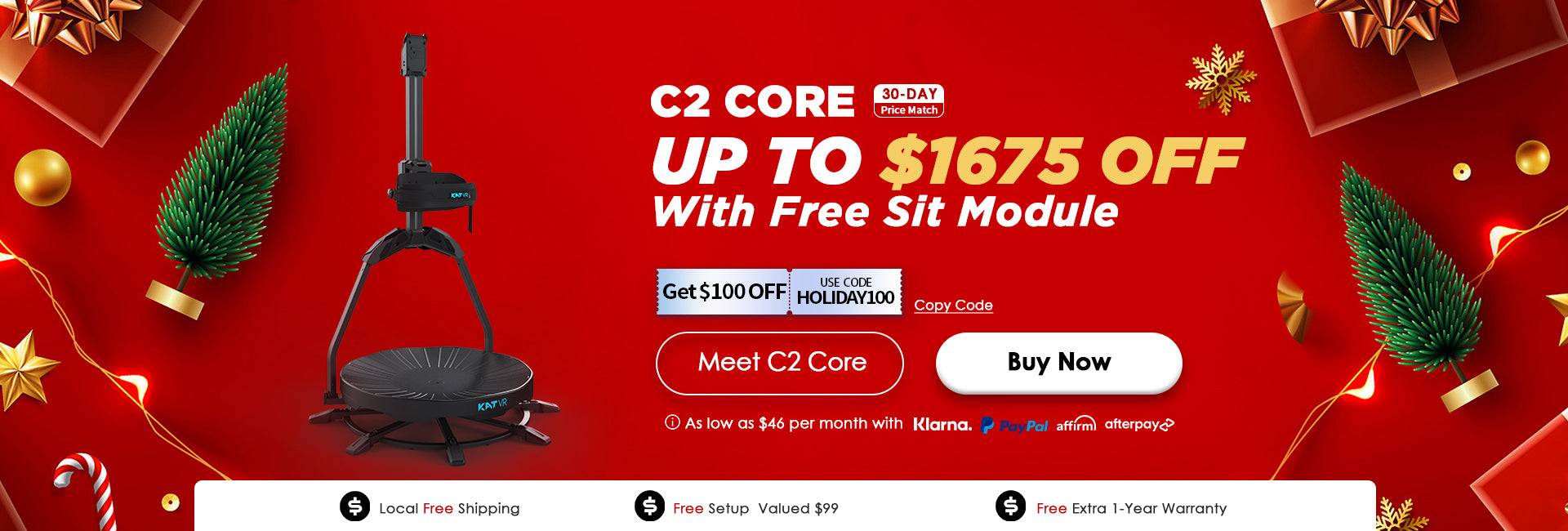 KAT Walk C 2 Core - Most Available VR Treadmill | Walk Into VR – KATVR