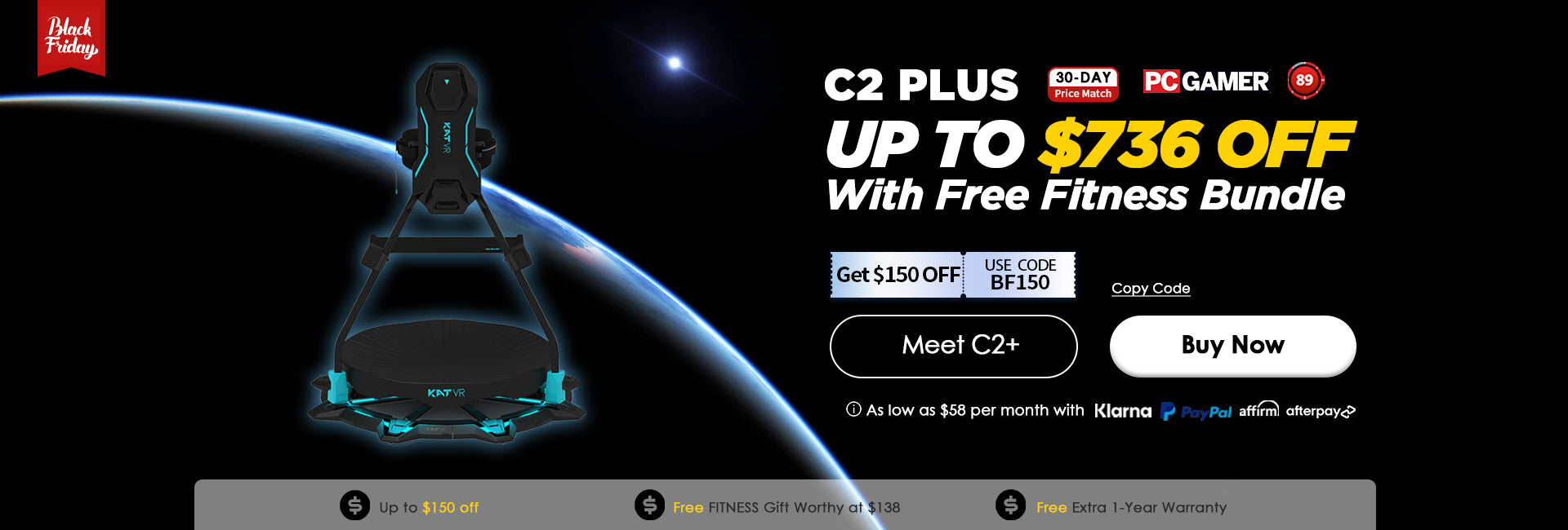 KAT Walk C 2 - Second-Generation Personal VR Treadmill – KATVR