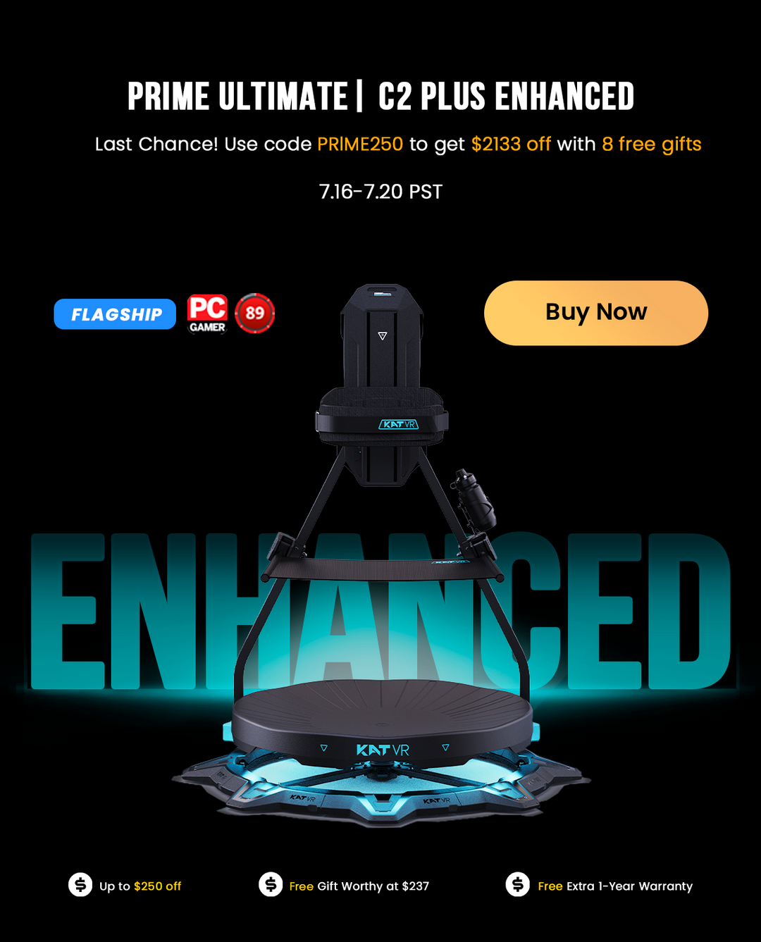 KAT WALK C2+Enhanced: Premium VR Treadmill for Realistic Gaming – KATVR