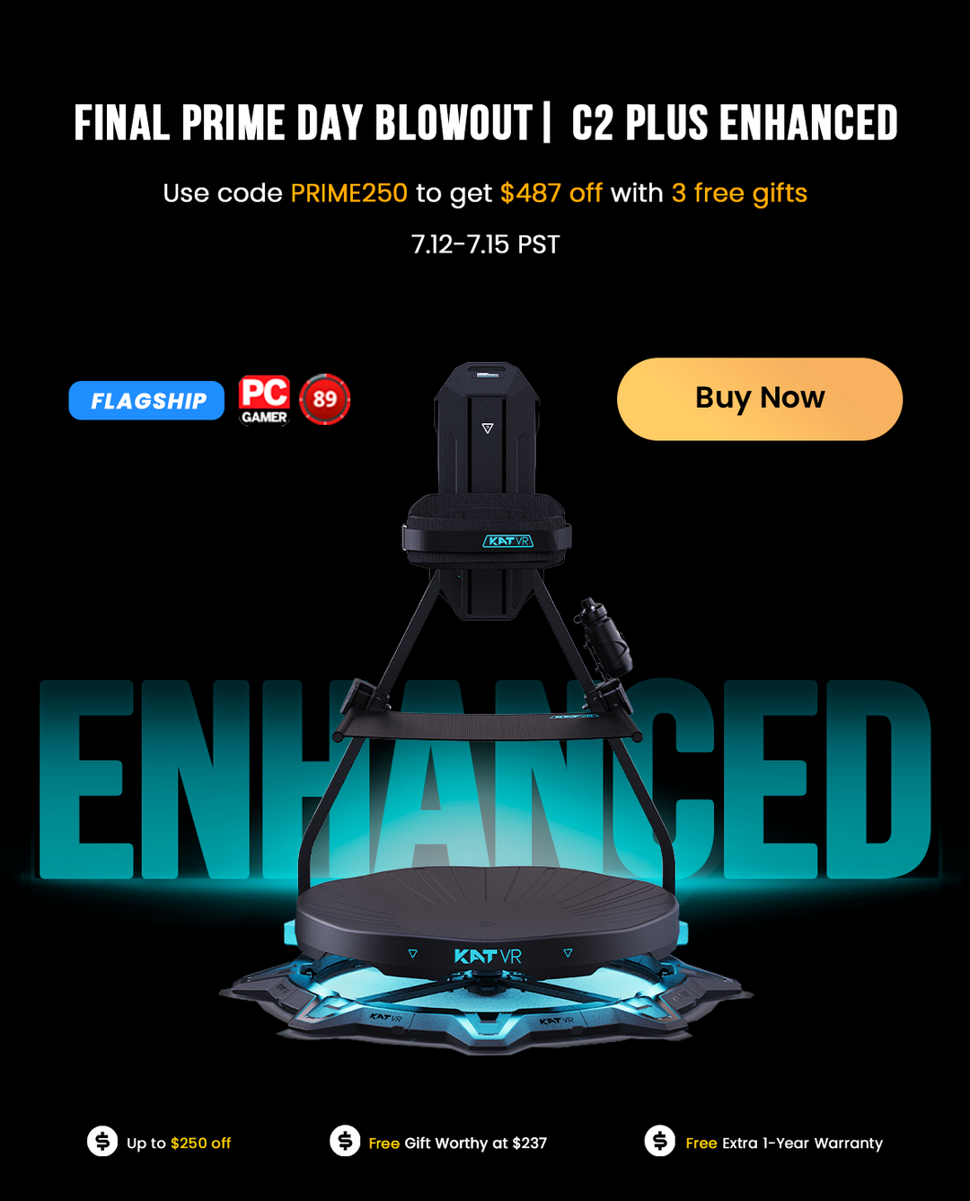 KAT WALK C2+Enhanced: Premium VR Treadmill for Realistic Gaming – KATVR