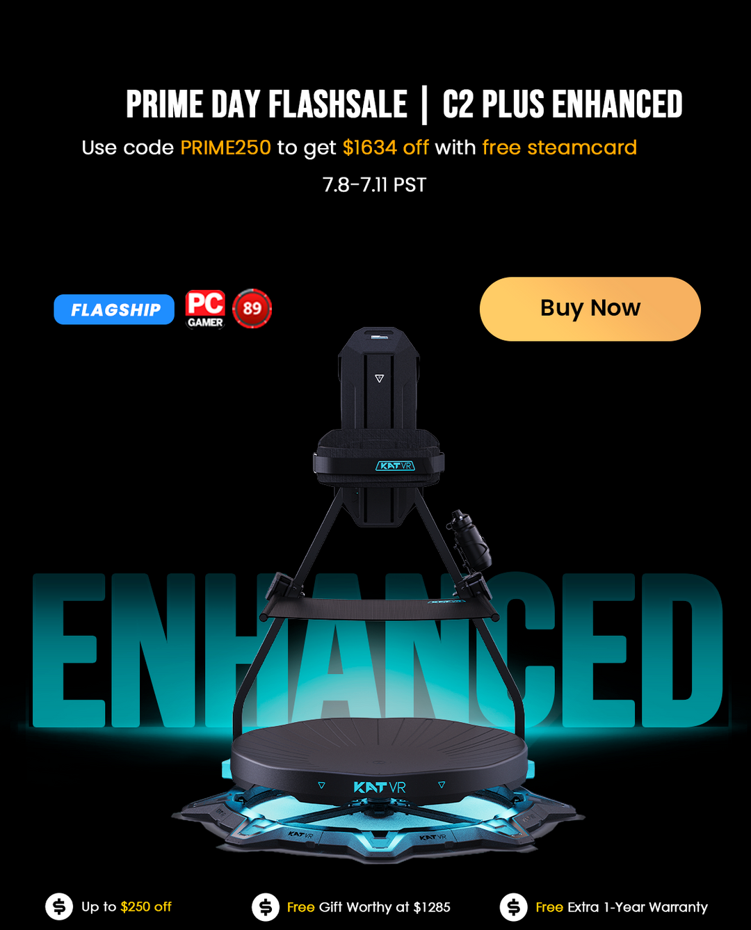 KAT WALK C2+Enhanced: Premium VR Treadmill for Realistic Gaming – KATVR