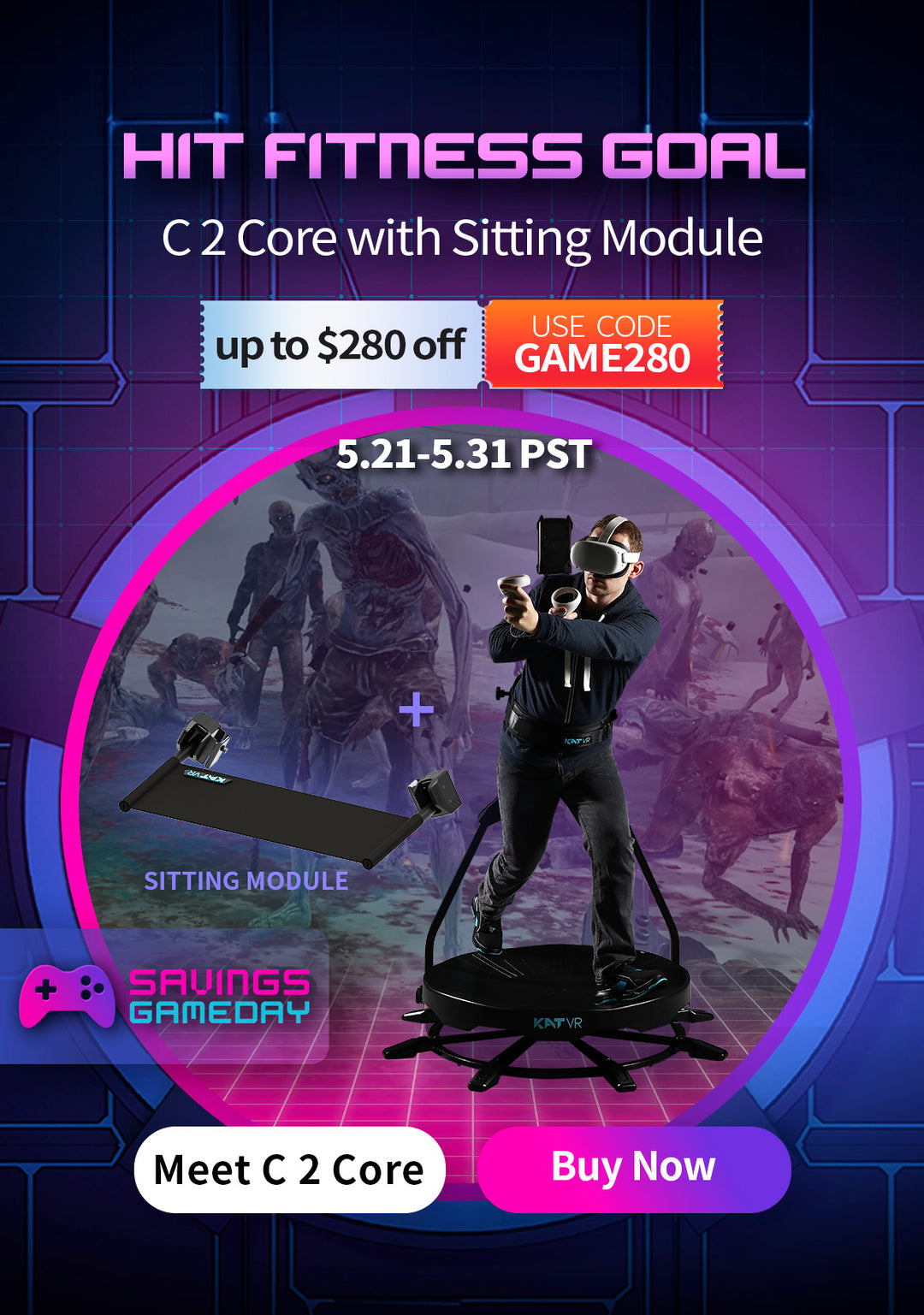 KAT Walk C 2 Core - Most Available VR Treadmill | Walk Into VR – KATVR