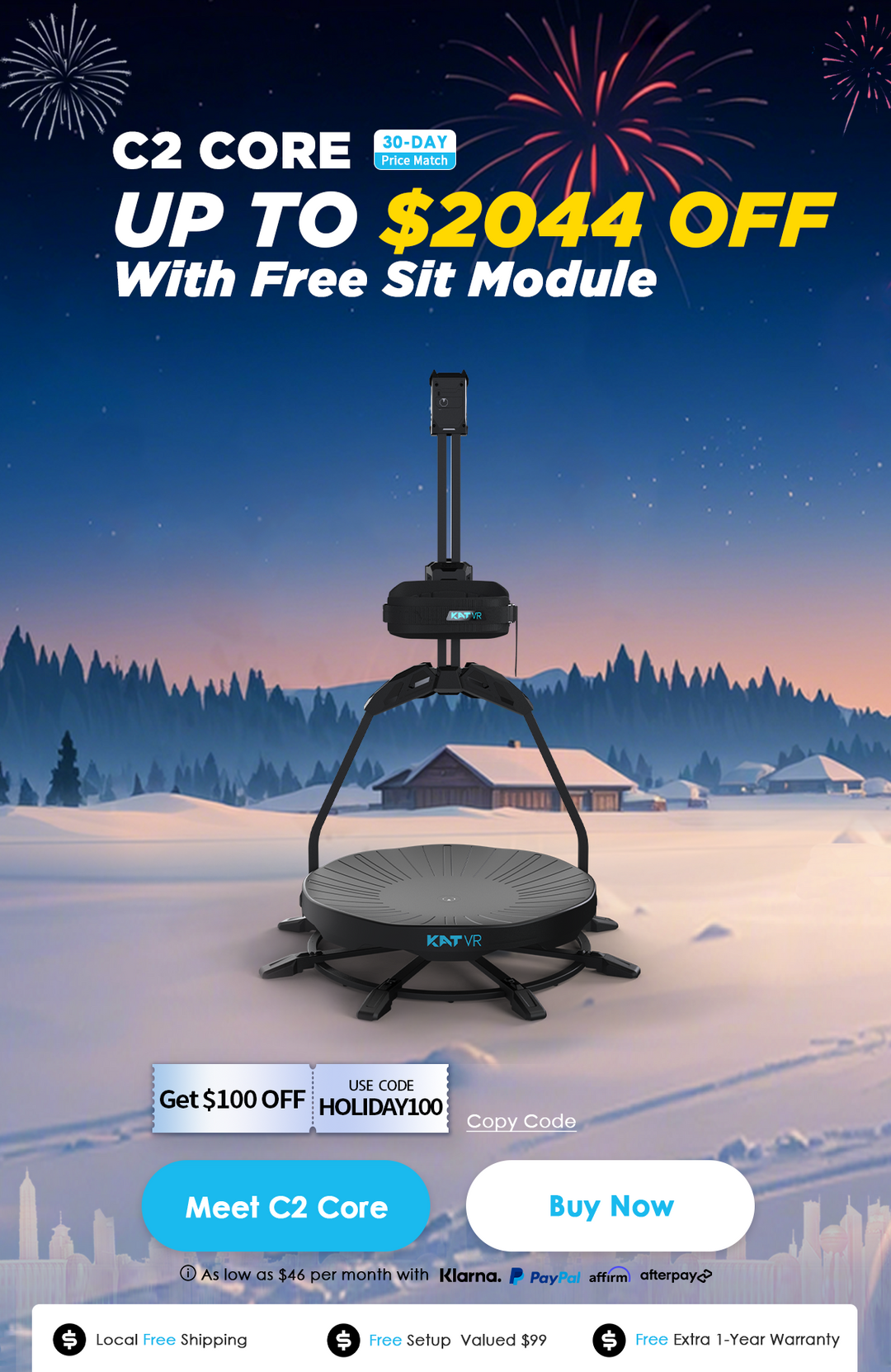 KAT Walk C 2 Core - Most Available VR Treadmill | Walk Into VR – KATVR