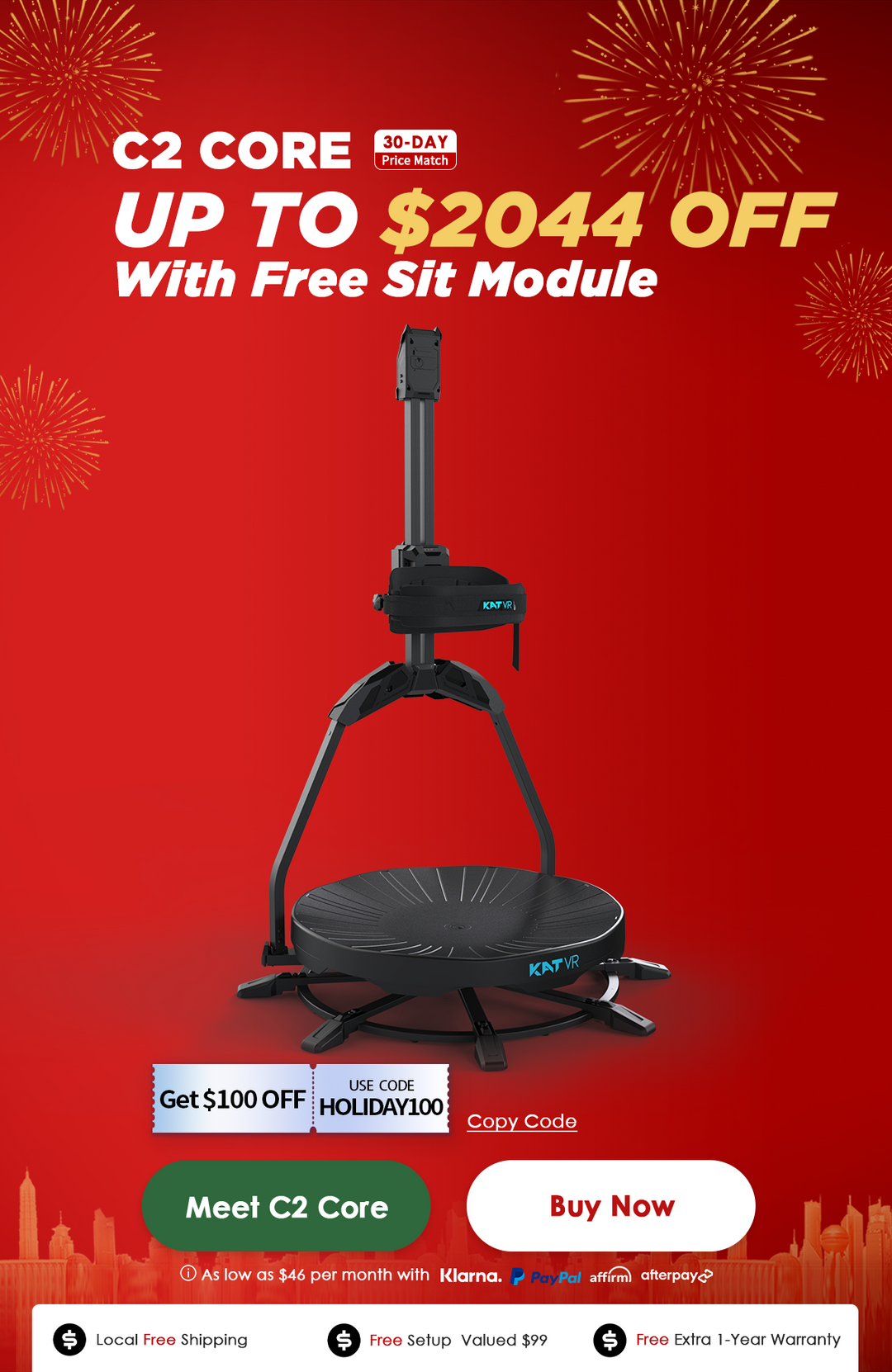 KAT Walk C 2 Core - Most Available VR Treadmill | Walk Into VR – KATVR