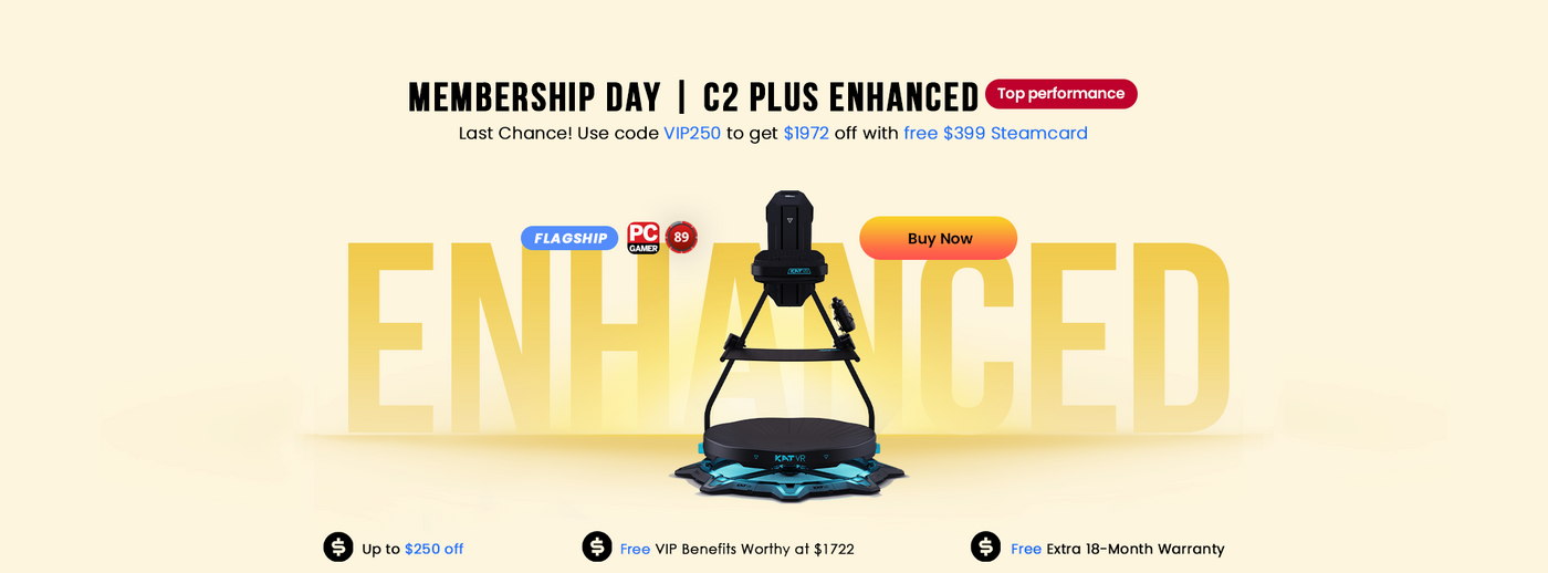 KAT Walk C2 Plus Enhanced VR Treadmill