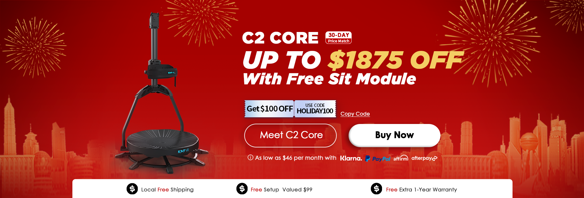 KAT Walk C 2 Core - Most Available VR Treadmill | Walk Into VR – KATVR