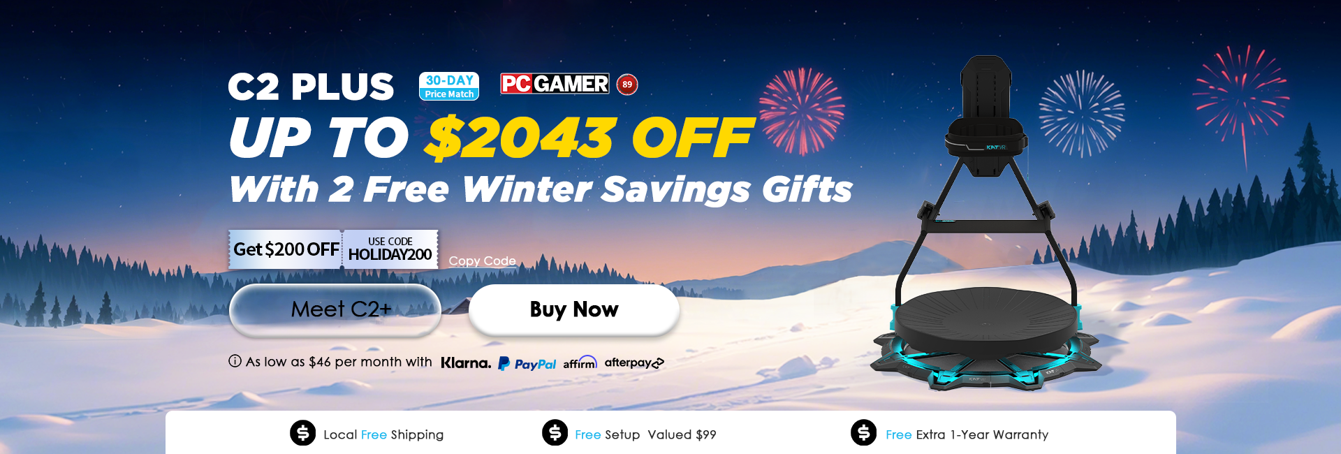 KAT Walk C 2 - Second-Generation Personal VR Treadmill – KATVR