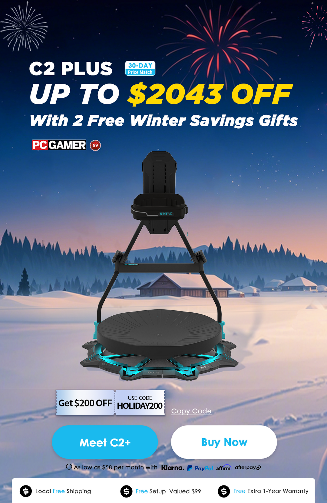 KAT Walk C 2 - Second-Generation Personal VR Treadmill – KATVR